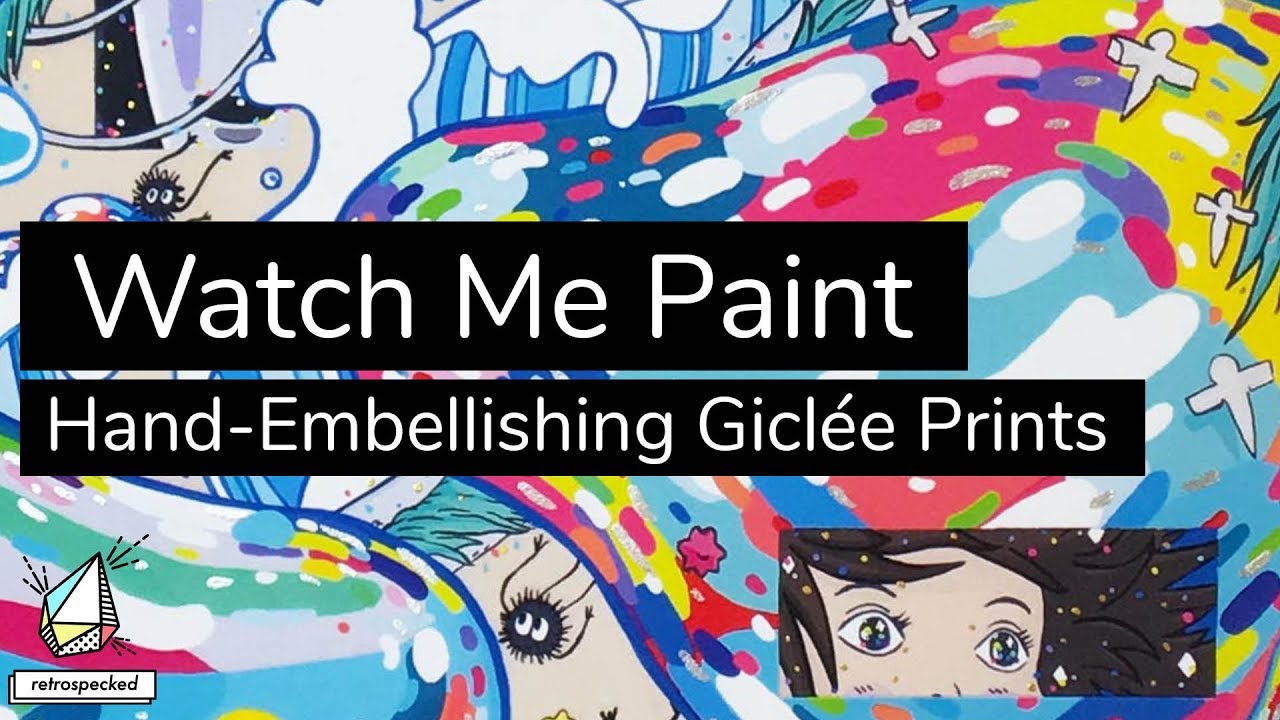 Watch Me Paint: Hand Embellishing Prints - Spirited Away Piece - Metallic Gold/Silver | Retrospecked