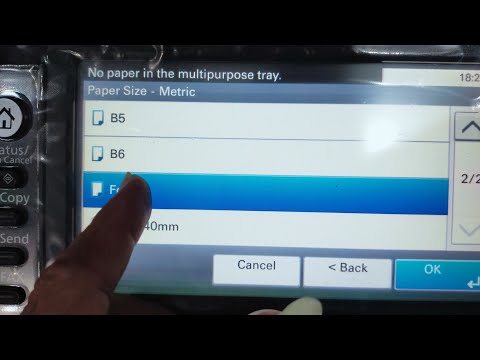 Cara setting kertas F4 pada mesin Kyocera M3860idn agar hasilnya full dan tidak terpotong.