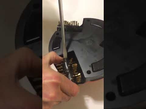How to remove the Grillbot brushes when they are not cooperating.