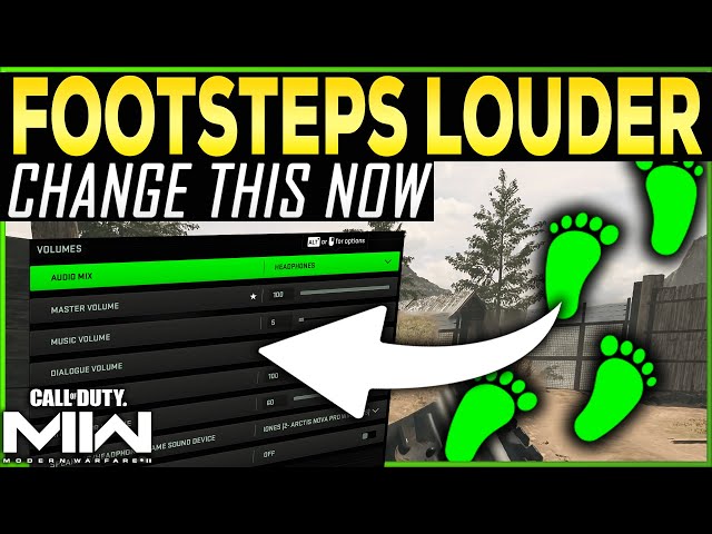 Modern Warfare 2 Guide How To Get Louder Enemy Footsteps