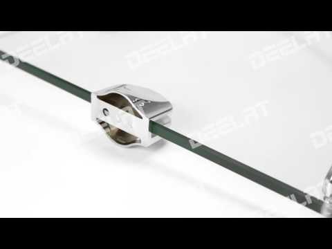 Glass Corner Shelf - 20cm