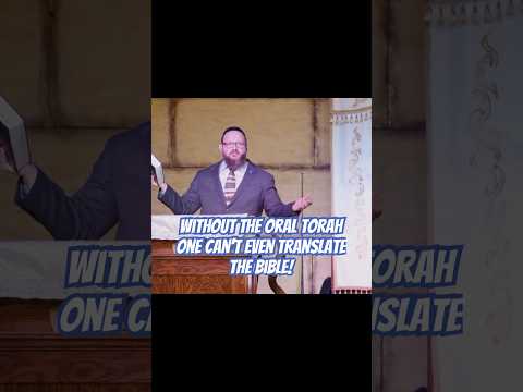 Without the Oral Torah one can’t even read the Bible! #trending