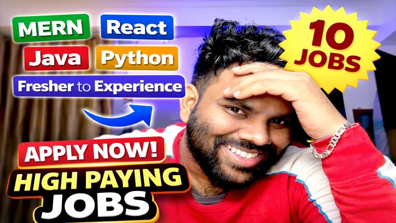 10 Latest IT Jobs – MERN, React, Java, Python | Quick Apply | Fresher to Experienced