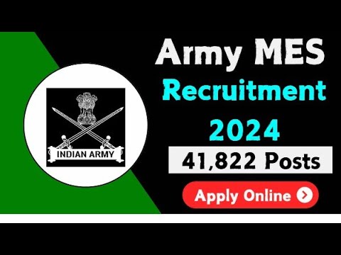 army mes recruitment 2024 apply online date NEW vacancy 41822 age limit || Eligibility Criteria