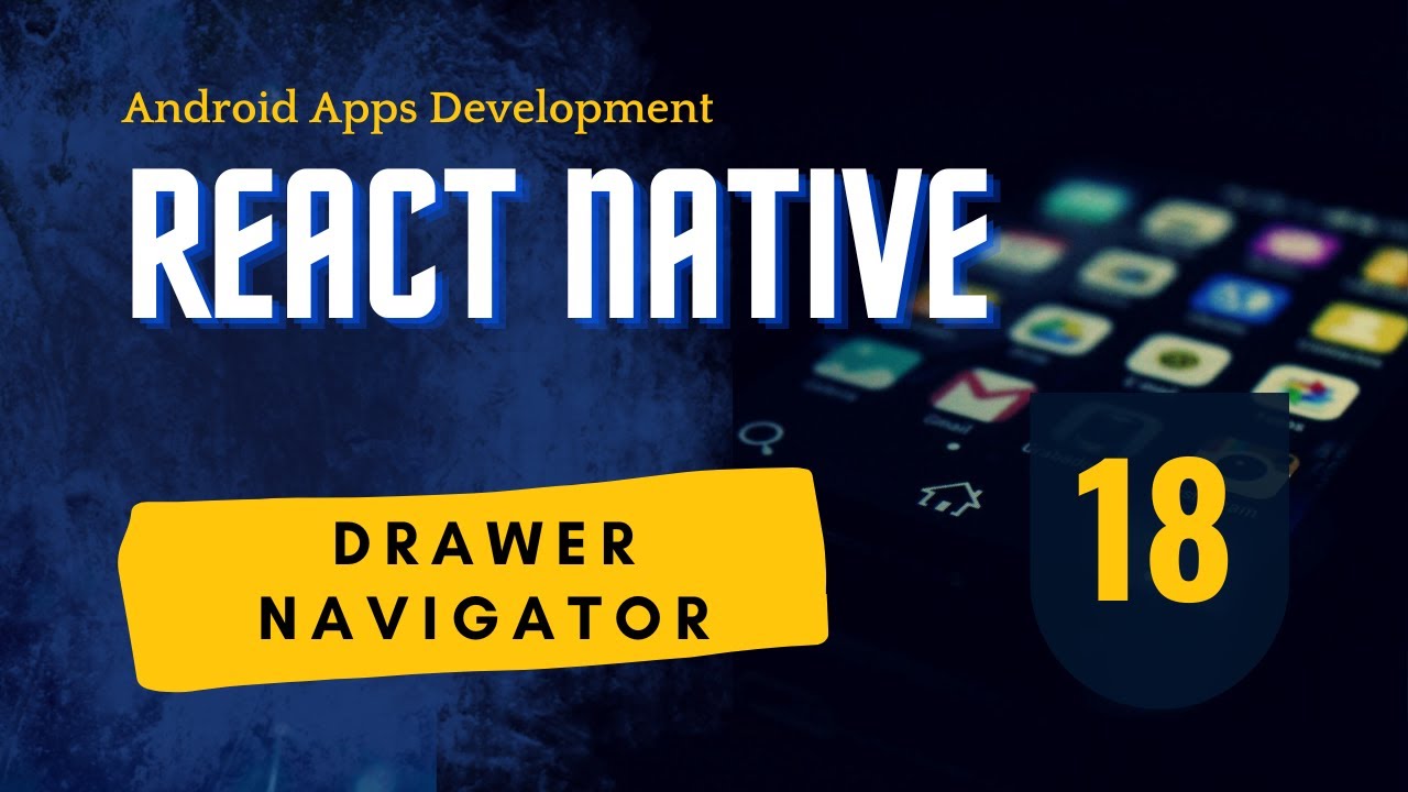 How to Create Drawer Navigator in React Native  | EzyCode