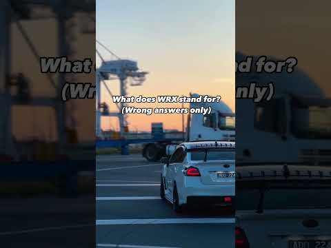 What does WRX stand for? #wrx #subaru #subaruwrx