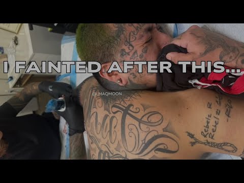 I GOT A HALF SLEEVE BLACK OUT TATTOO (AMBULANCE CALLED)