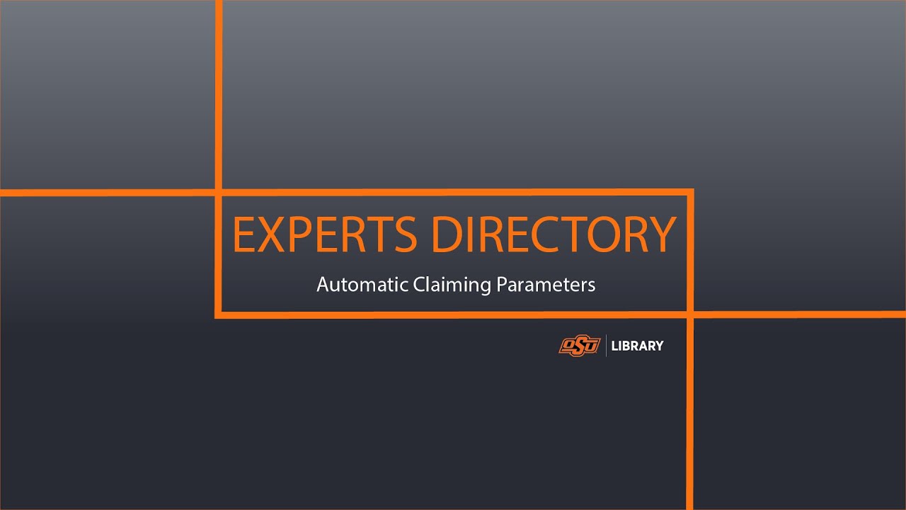 Symplectic Elements Experts Directory: Automatic Claiming Parameters