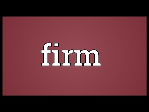 Firm Meaning