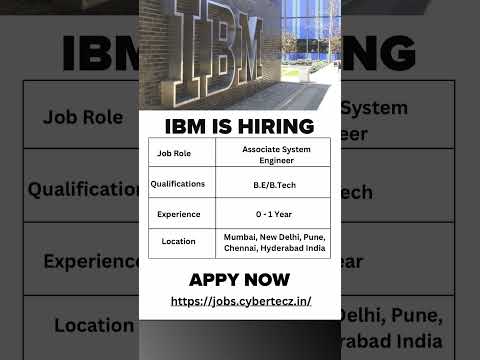 IBM Recruitment #job #freshersjobs #hiring #hiringalerts
