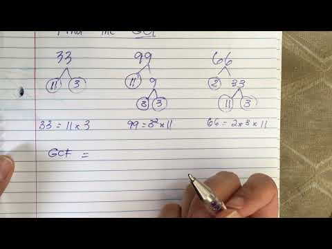 How to find GCF using Prime Factorization