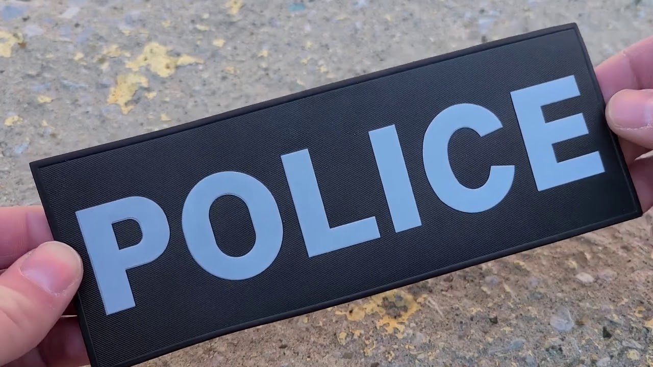 Retro Reflective POLICE patch | Tactically Suited