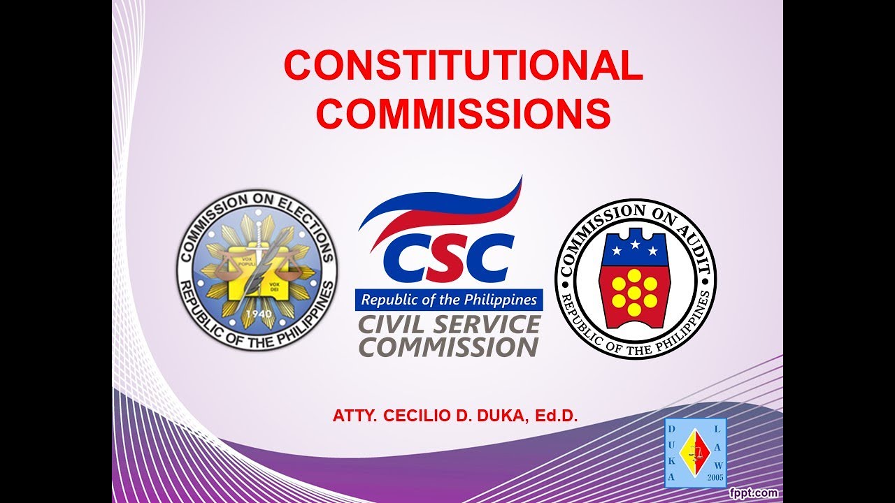 CONSTITUTIONAL COMMISSIONS
