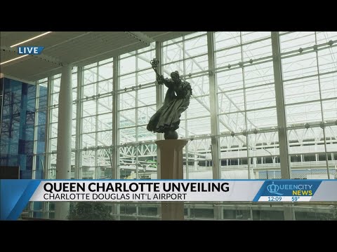 Queen Charlotte statue unveiled at CLT Airport