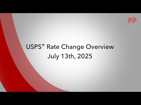 USPS Rate Change Overview | July 13th, 2025