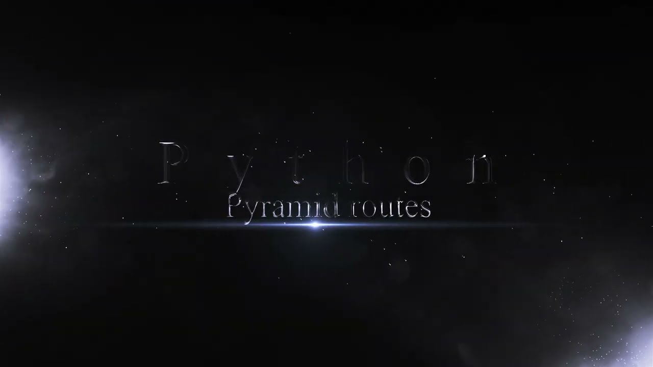 Python - Pyramid - Routes