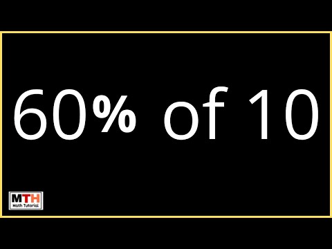 What is 60 percent of 10? (60% of 10)