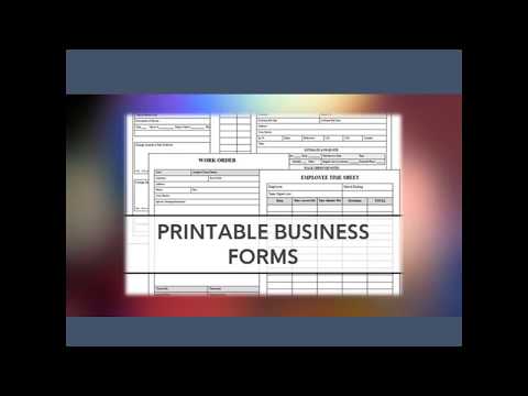 Printable House Cleaning Business Forms