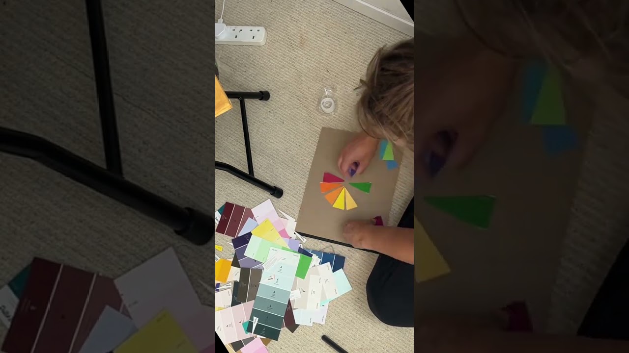Artist life - Color wheel creation #artist #hayleylodhistudio