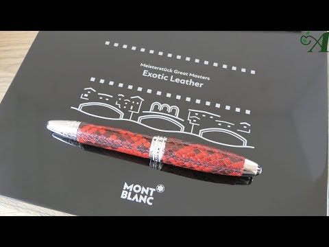 Montblanc Meisterstück Great Masters Python Red Fountain Pen | Montblanc made with Exotic Leather