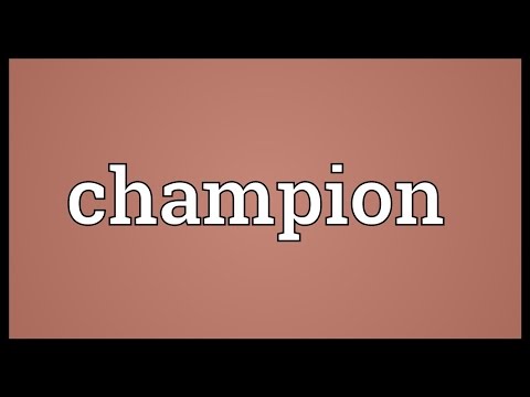 Champion Meaning