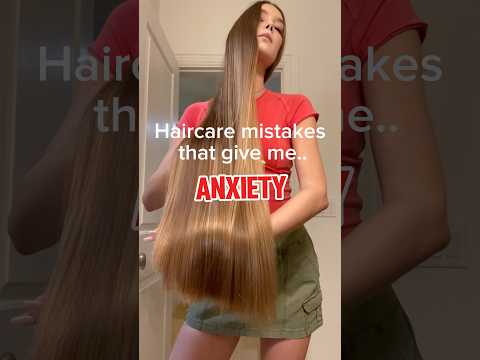 My definition of anxiety 💀🚩 #haircare #longhair #hairmistakes