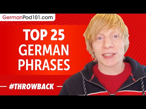 Top 25 German Phrases - German for Everyday Life