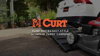 CURT (18112): Trailer Hitch Cargo Carrier with Double-Folding Ramp ...