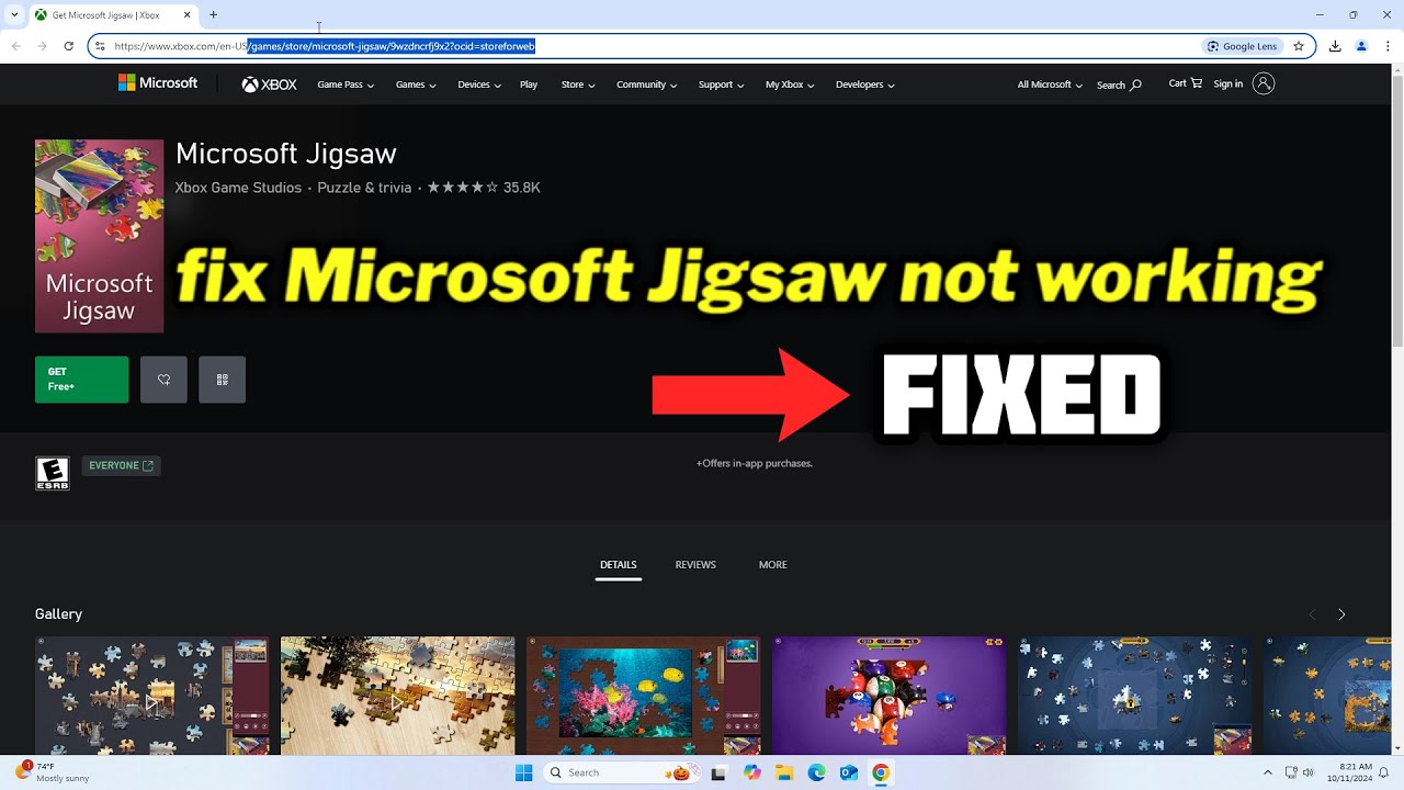(FIXED) Microsoft Jigsaw not working in windows 10/11