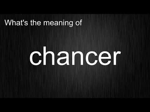 What's the meaning of "chancer", How to pronounce chancer?
