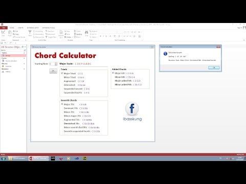 Access VBA - Chord Calculator