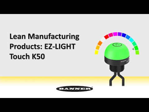 Banner Engineering - K50LGRYPQ - Indicator Light, 50mm, 18-30VDC, PNP ...