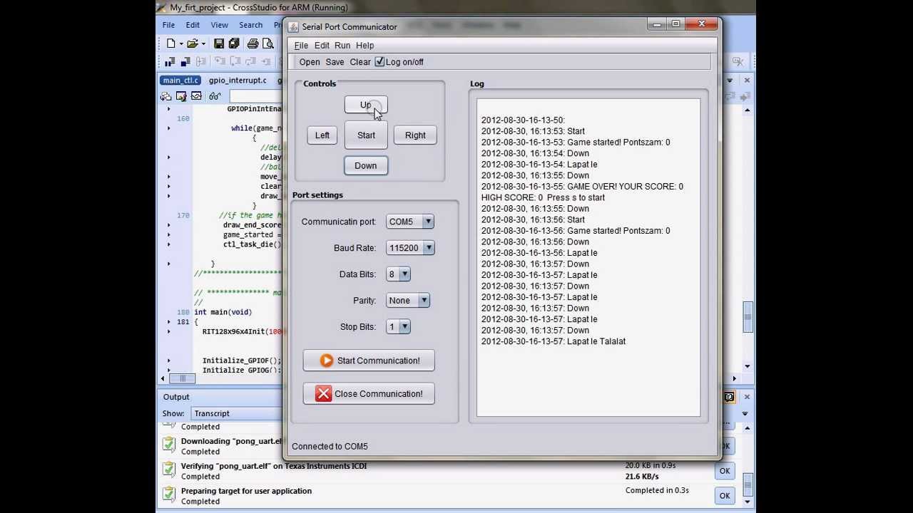 Java serial port communicator