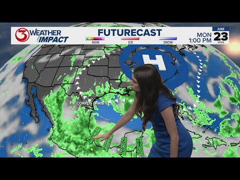 Rain chances decrease through weekend