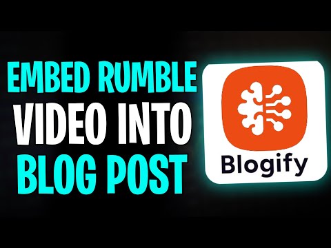 How to Embed Rumble Video Into Blog Post (2025) ✅
