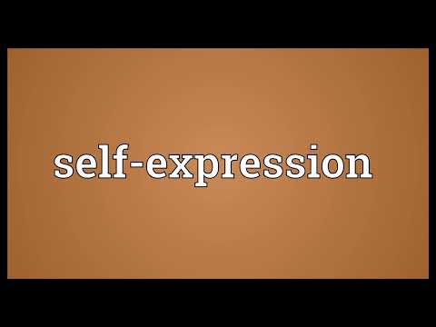 Self expression Meaning