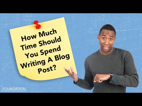 How Much Time Does It Take To Write A Blog Post?