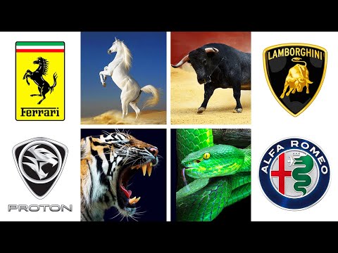 CAR BRANDS WITH ANIMALS & MYTHICAL CREATURES🚗🦎