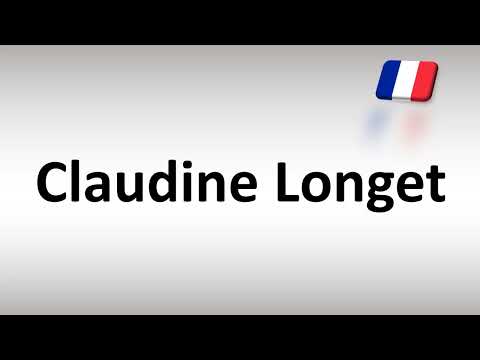 How to Pronounce Claudine Longet