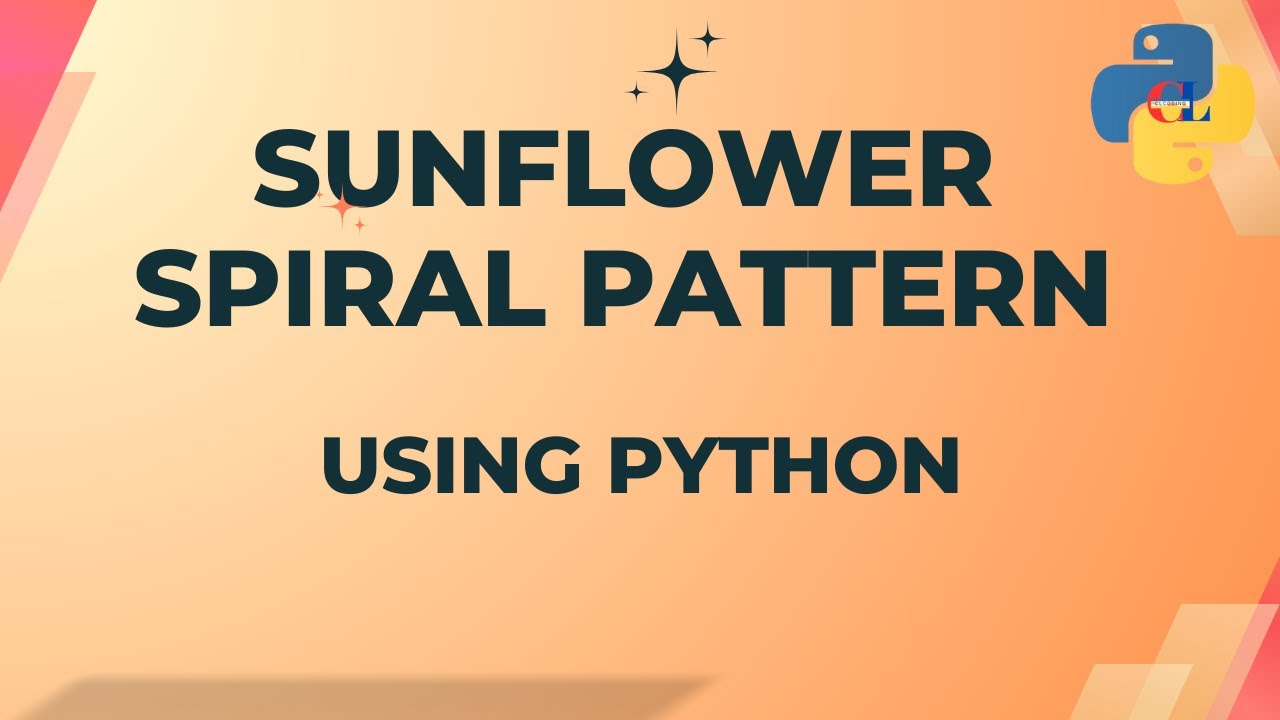 Sunflower Spiral pattern using python