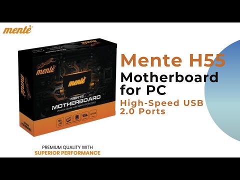 Mente Motherboard (Intel H55 High Speed Chipset and 1156 Socket)