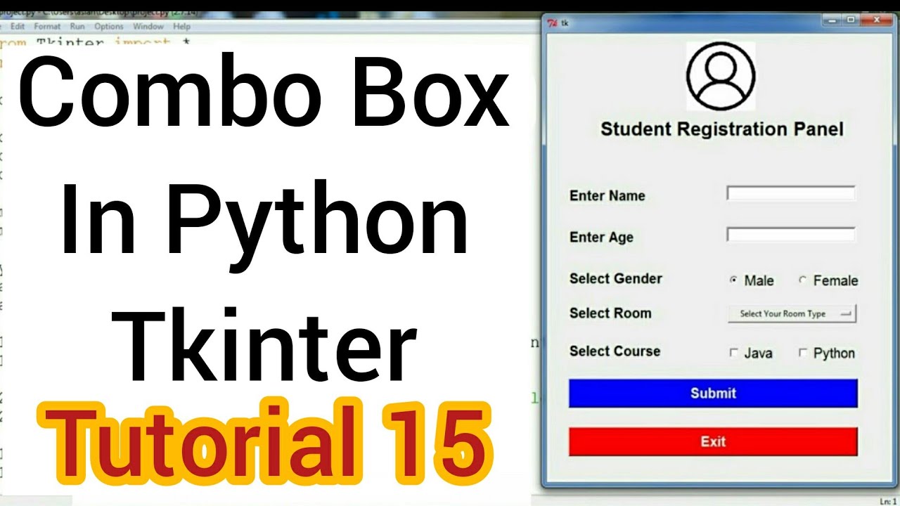 ComboBox in Python tkinter (Tutorial 15)