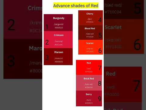 #burgundy #crimson #cherry #maroon #all #scarlett #brick #colors #shades #learning #free