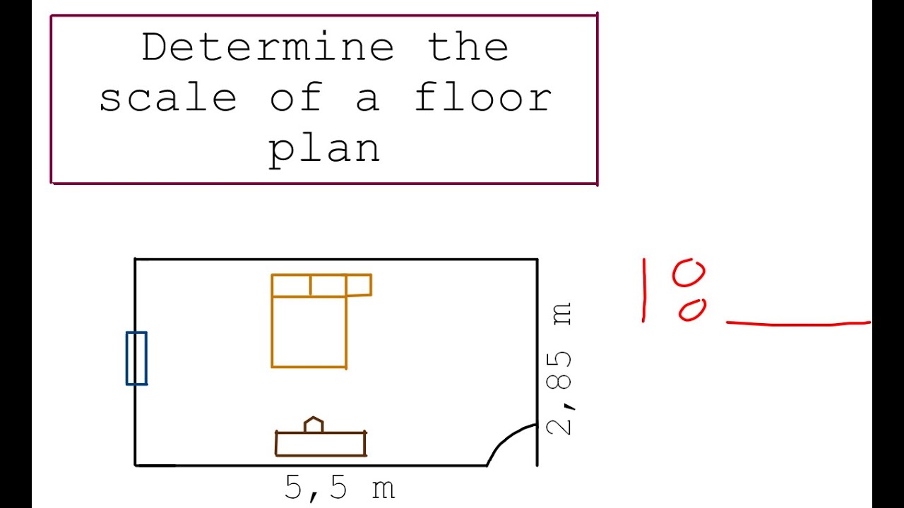Determine the scale from a floor plan