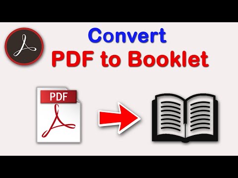 How to convert a PDF to a booklet using Adobe Acrobat Pro DC