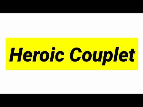 Heroic copulet by Alexander Pope and John Dryden in hindi