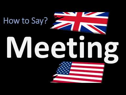 How to Pronounce Meeting? (2 WAYS!) UK/British Vs US/American English Pronunciation