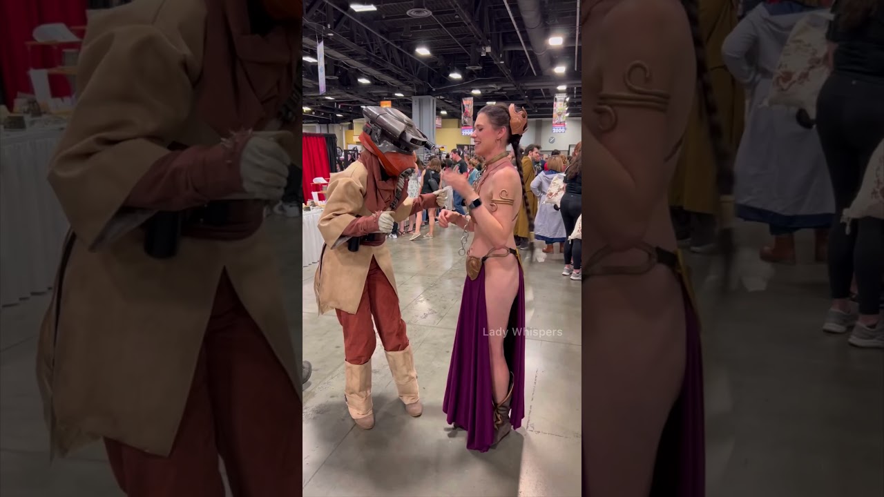 #princessleia meet #leiaorgana #returnofthejedi #bountyhunter #slaveleia #comiccon #starwars