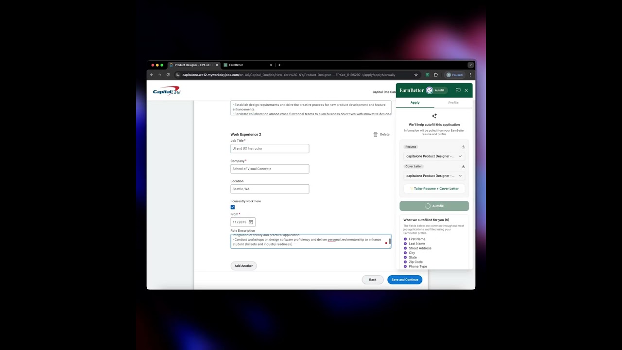 Free Chrome Extension that Autofills Job Applications