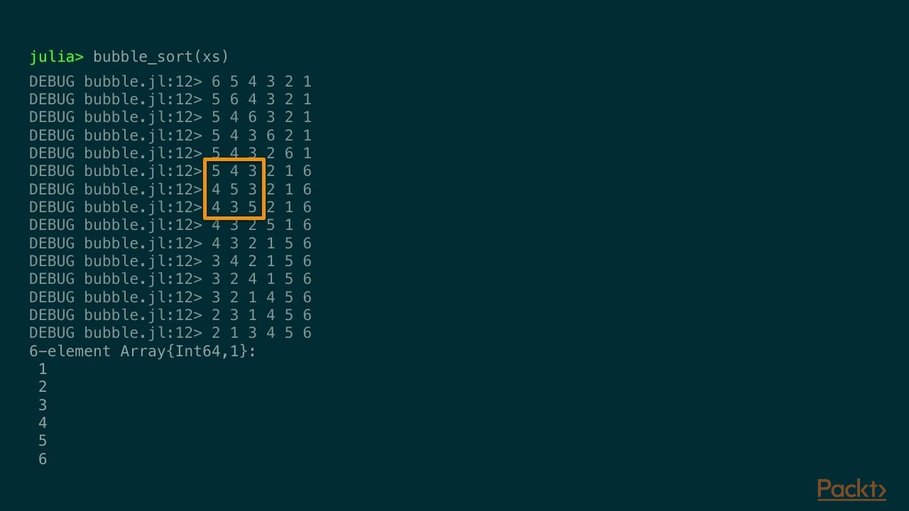 Getting Started With Julia : Debugging Approaches | packtpub.com